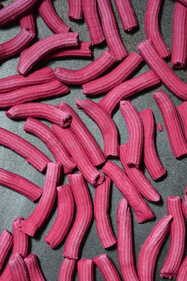 Beetroot pasta stock photo. Image of cuisine, heap, vibrant - 325955414