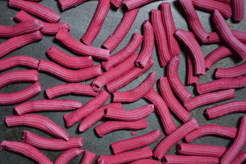 Beetroot pasta stock photo. Image of artisan, pink, fresh - 326755490