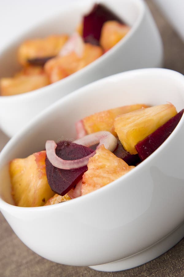 Beetroot Pineapple Salad stock image. Image of appetizer - 14323295
