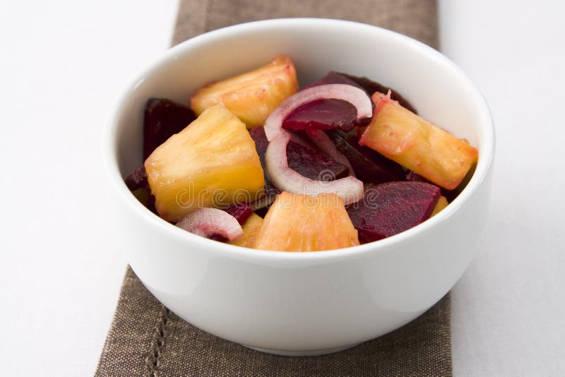 Beetroot Pineapple Salad stock photo. Image of dish, pineapple - 14340326
