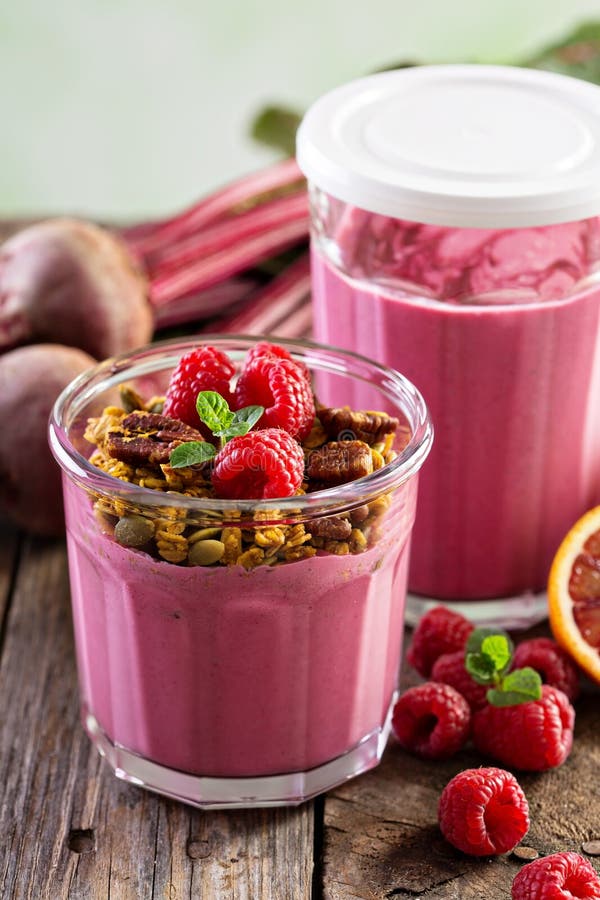 Beetroot and Raspberry Smoothie Stock Image - Image of nutrition ...