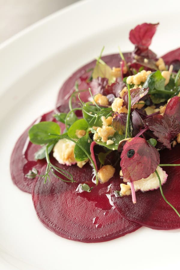 Beetroot salad stock image. Image of plated, gourmet - 61845531