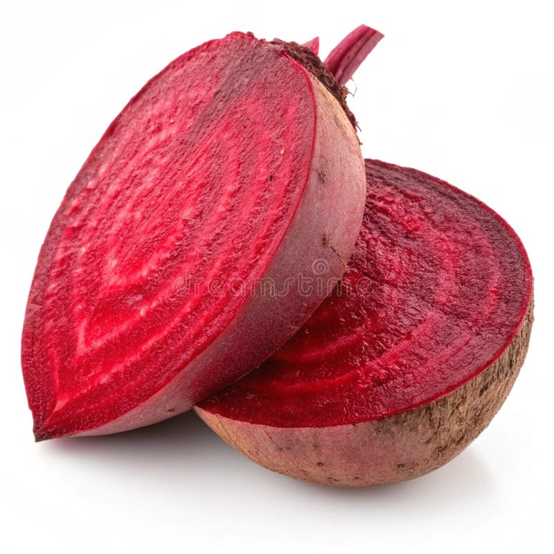 Beetroot Slice Isolated on White Background Stock Illustration ...
