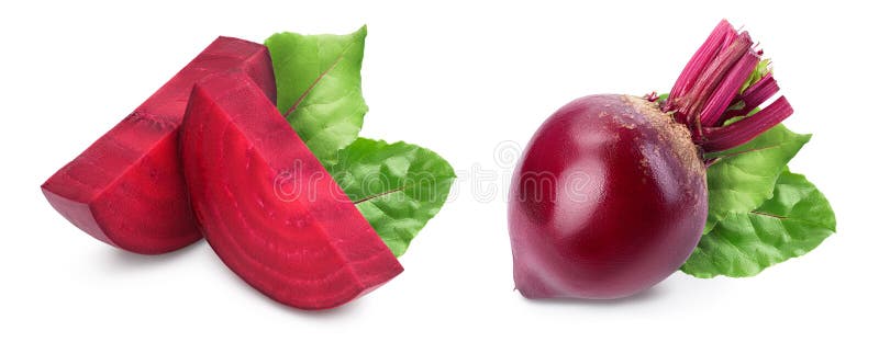 Beetroot Slices Isolated on White Background with Full Depth of Field ...
