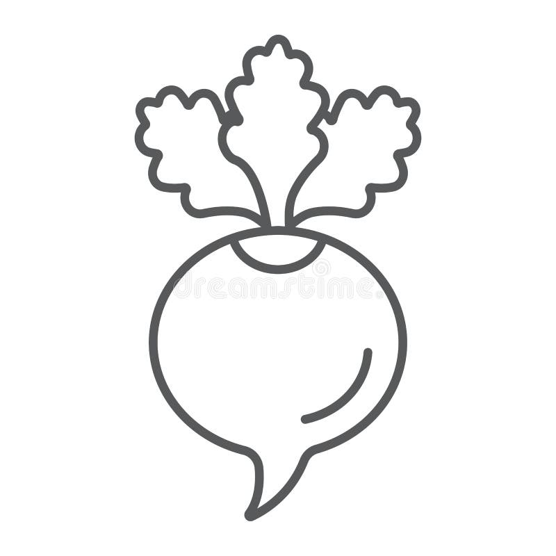 Beet Linear Icon. Modern Outline Beet Logo Concept on White Back Stock ...