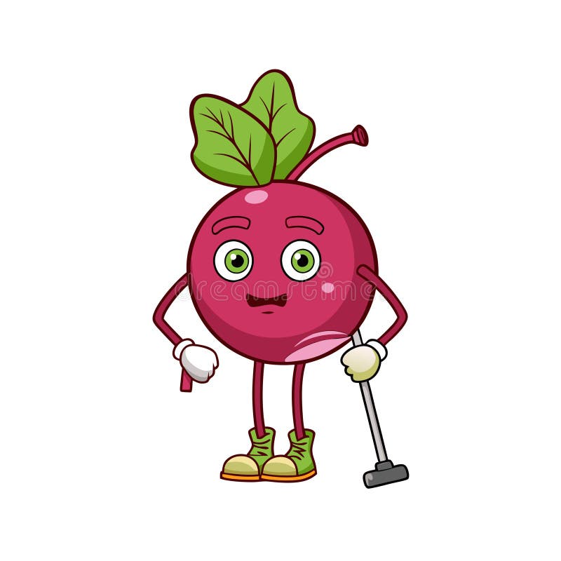 Beetroot Vegetable Journal Writing Fun Design Stock Illustration ...