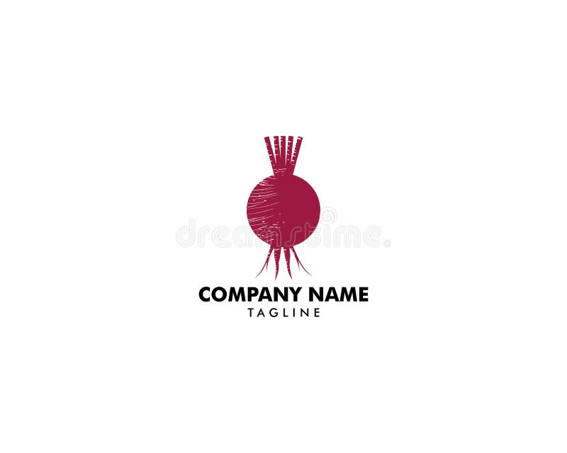 Beetroot Vegetable Logo Icon Template Design Stock Vector ...