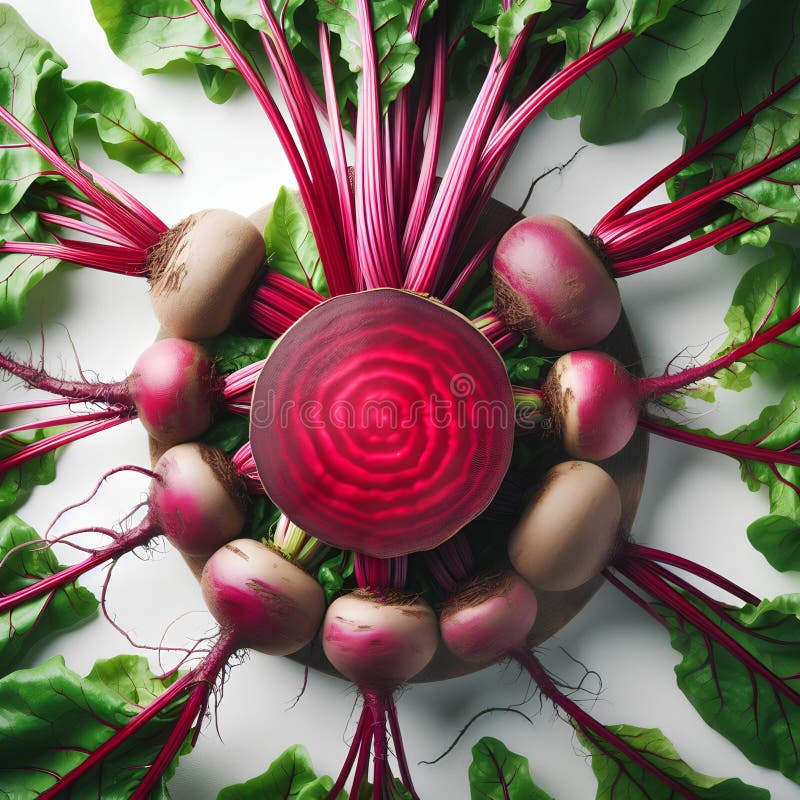 Beets Isolated on White Background Stock Illustration - Illustration of ...