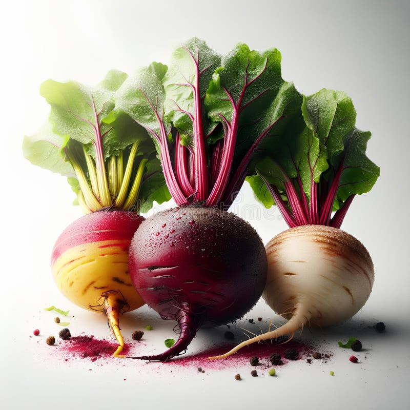 Beets Isolated on White Background Stock Illustration - Illustration of ...