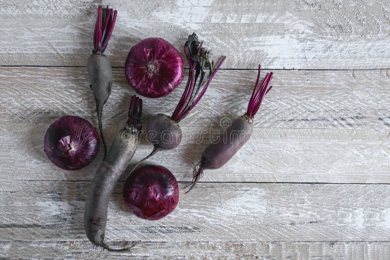 Beets are Round and Long, of Different Varieties on a Wooden Board ...