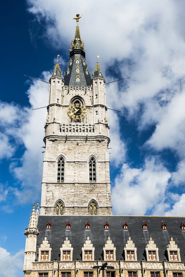 Belgium Monsieur Beffroi De Beffroi De Gand Photo stock - Image du ...