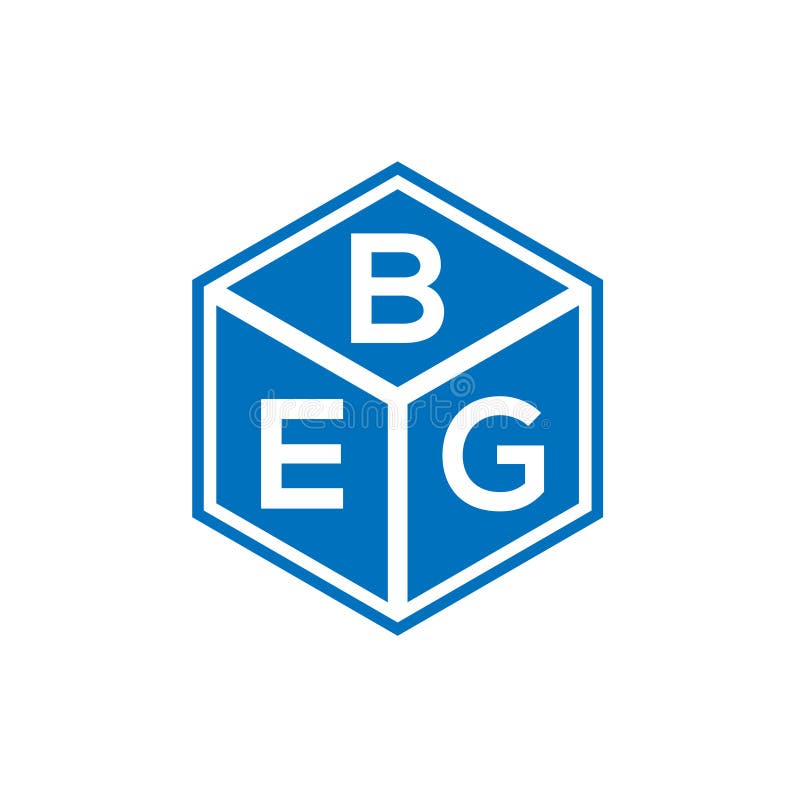 BEG Letter Logo Design on Black Background. BEG Creative Initials ...