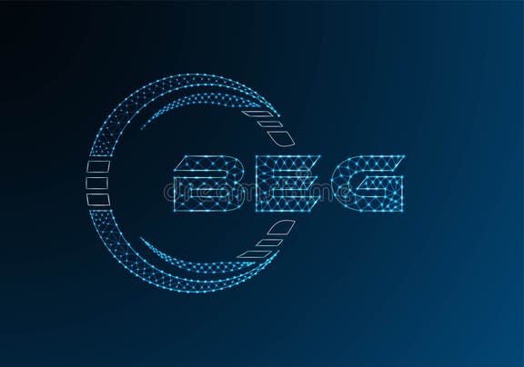 BEG Low Poly Letter Logo Vector Design. BEG Stock Vector - Illustration ...