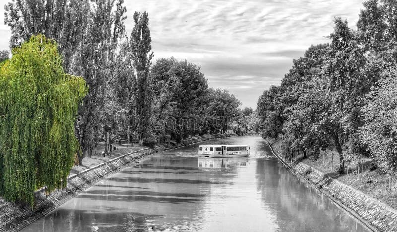 Bega river. editorial stock image. Image of white, boat - 151479799