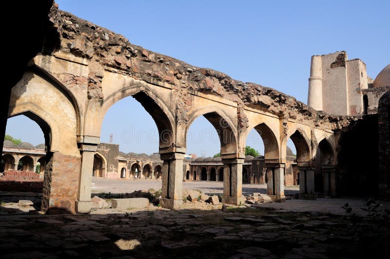 Begam Pur Old Monuments in Delhi Stock Photo - Image of travel, india ...