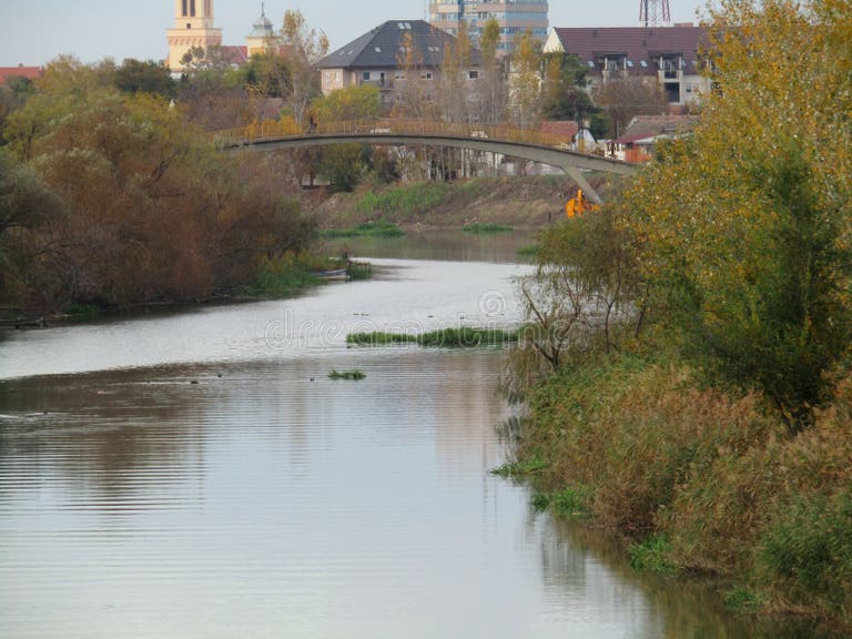 The Begej River Flows through Zrenjanin Stock Image - Image of ...