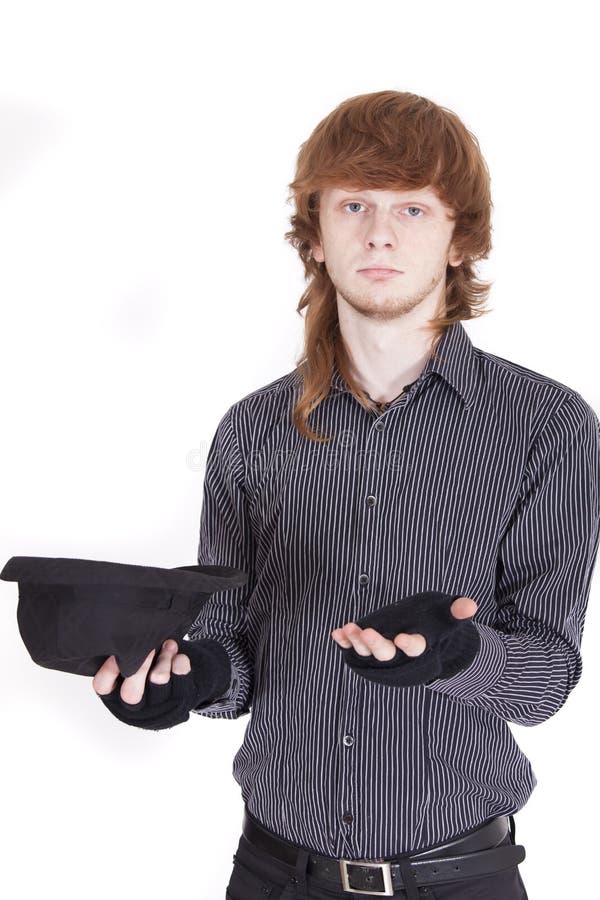 Funny beggar boy stock image. Image of cadger, person - 9028607