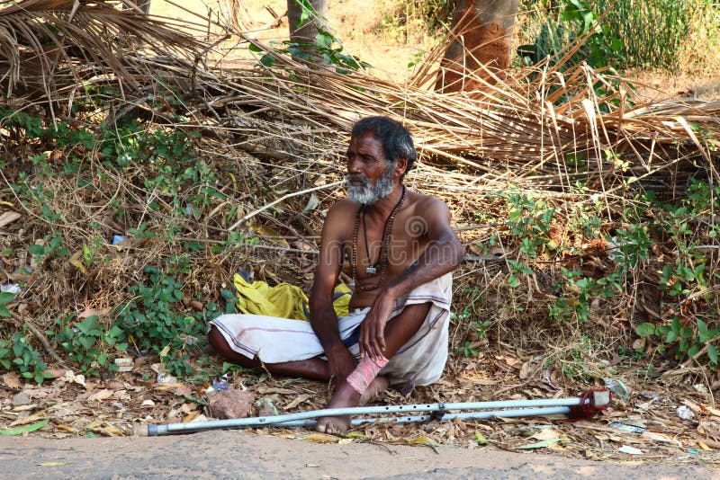 Old Homeless Man from India Editorial Stock Image - Image of houseless ...