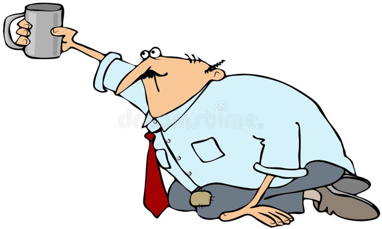 Begging Businessman stock illustration. Illustration of patch - 18067611