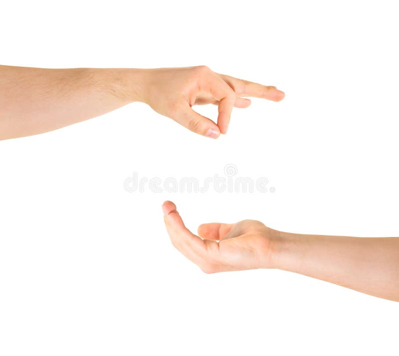 Begging for Help Hand Gesture Isolated Stock Image - Image of body ...