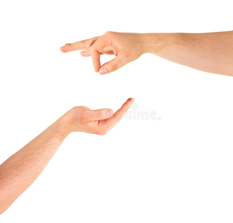 Begging for Help Hand Gesture Isolated Stock Photo - Image of hand ...
