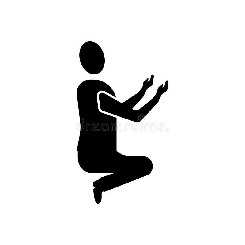 Begging Isolated Icon. Simple Element Illustration From Humans Concept ...
