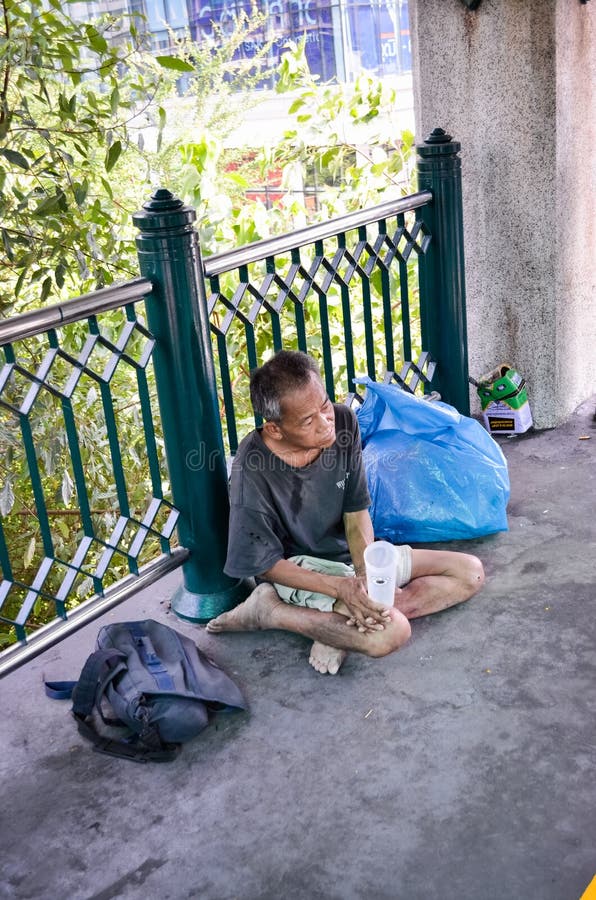 Begging on the streets editorial photo. Image of social - 78244071