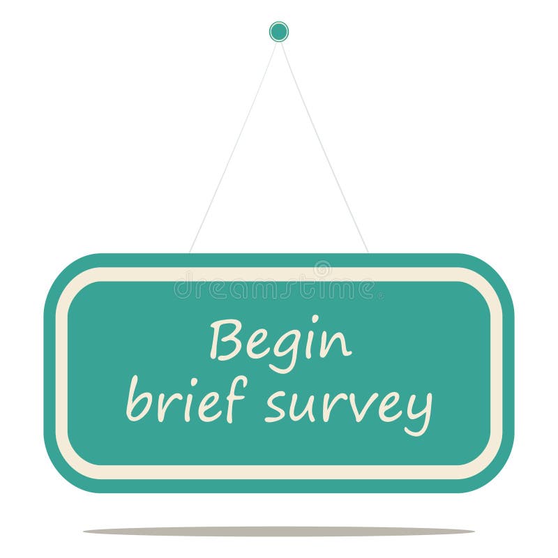 Begin brief survey stock vector. Illustration of concise - 42268839
