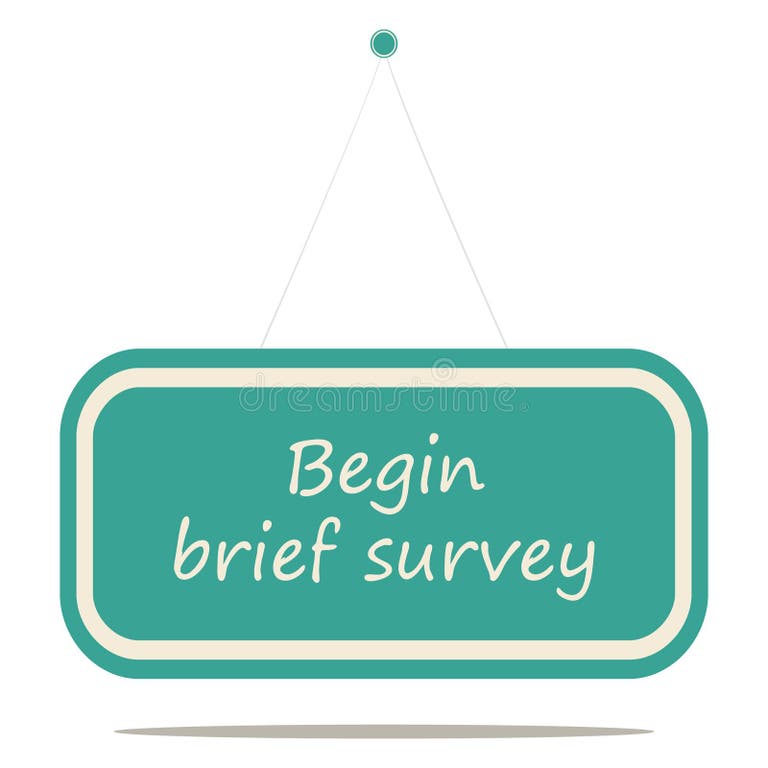 Begin brief survey stock vector. Illustration of concise - 42268839