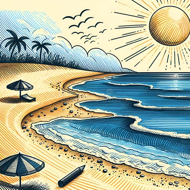 Begin by Sketching Out the Basic Composition of Your Scene. this ...