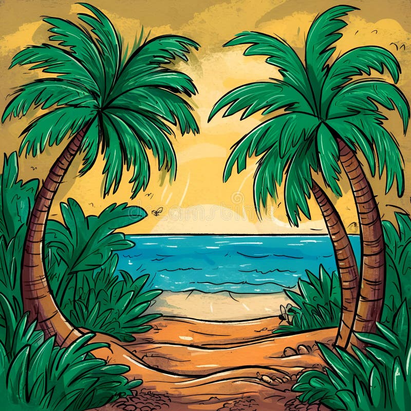 Begin by Sketching Out the Basic Composition of Your Scene. this ...