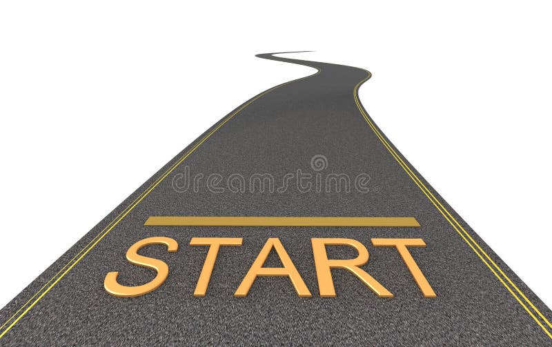 Beginnen Sie Methode. Getrennt Stock Abbildung - Illustration von ...