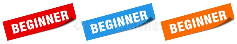 Beginner Banner. Beginner Speech Bubble Label Set. Stock Vector ...