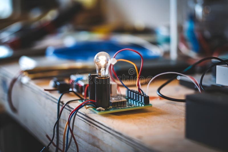 Beginner Circuit Board stock illustration. Illustration of intro ...