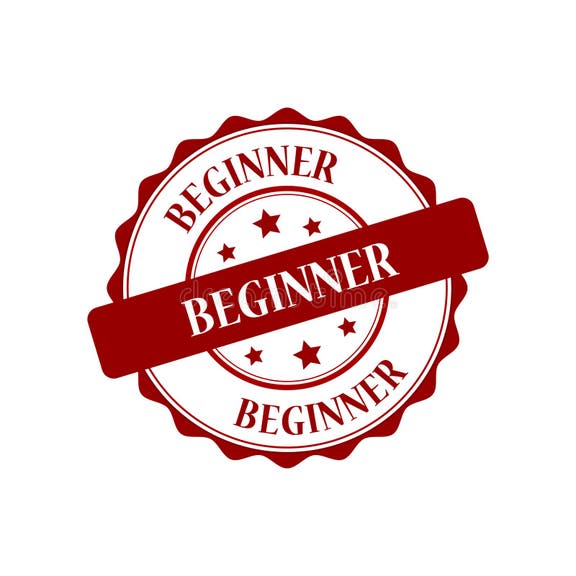 Beginner Stamp Illustration Stock Vector - Illustration of round ...