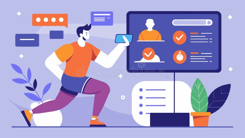 A Beginner Using an Interactive Fitness App To Learn Proper Form and ...