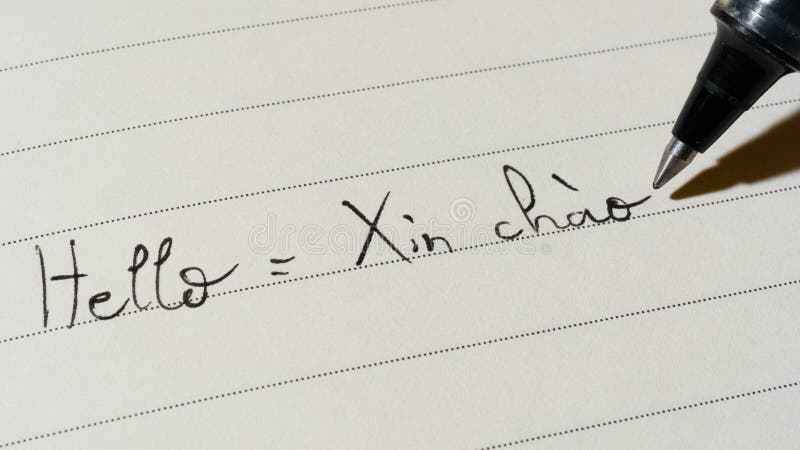 Vietnamese Alphabet Handwriting