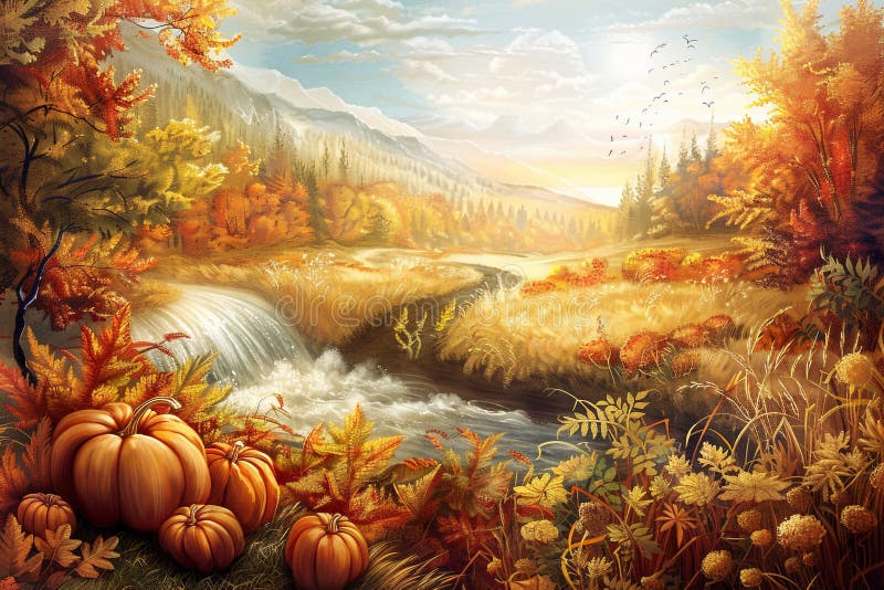 Beginning of Autumn Solar Terms Beautiful Autumn Scenery Autumn Harvest ...