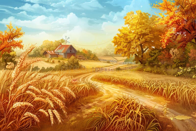 Beginning of Autumn Solar Terms Beautiful Autumn Scenery Autumn Harvest ...