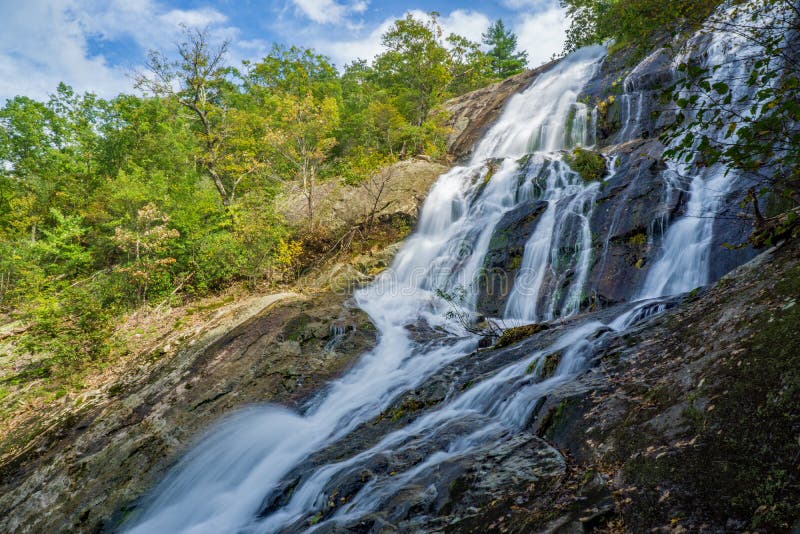 The Beginning of the Crabtree Falls Stock Photo - Image of calming ...