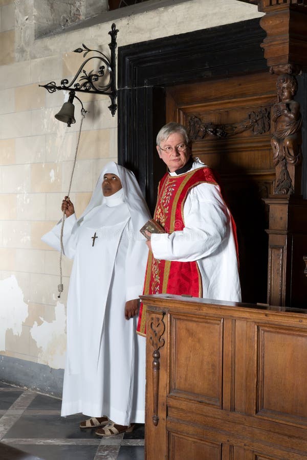 Vintage catholic mass stock image. Image of praying, consecration ...