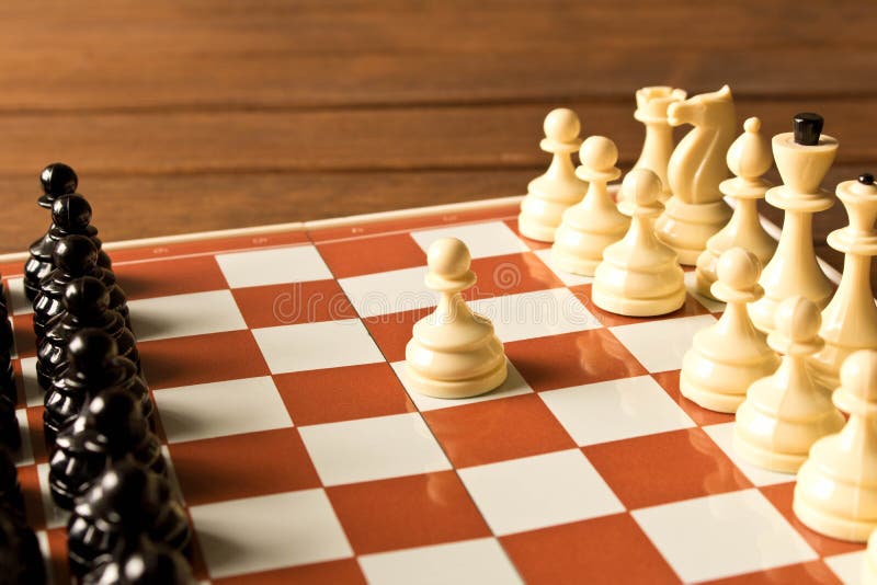 The Beginning of the Chess Game. the Concept of the Game of Chess Stock ...