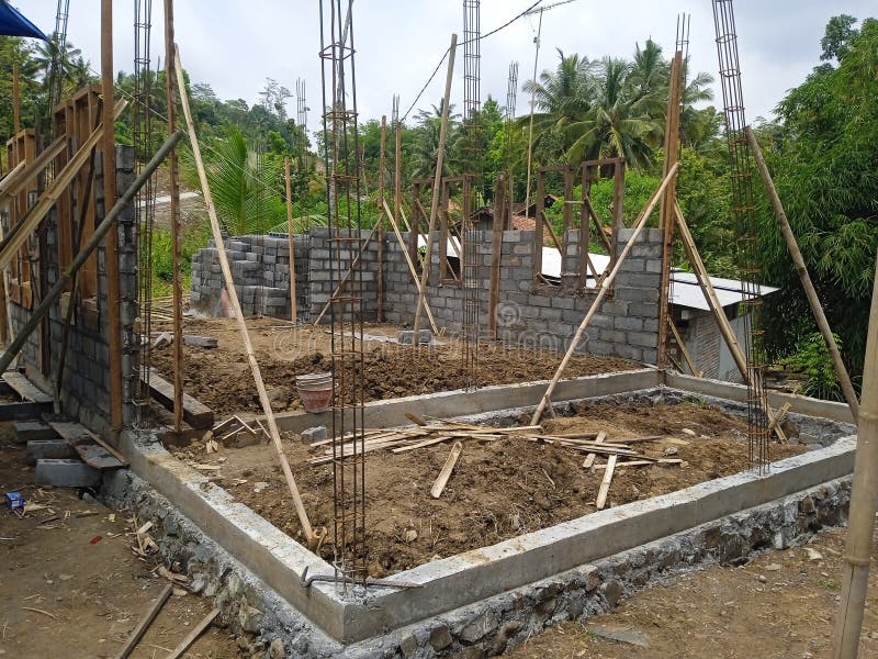 The Beginning of the Construction of a Small Mosque in a Village in ...