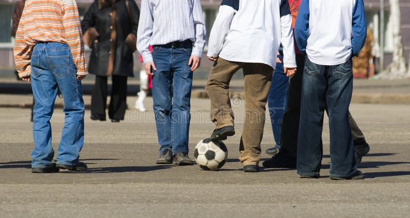 The beginning of a match. stock photo. Image of footballer - 684938