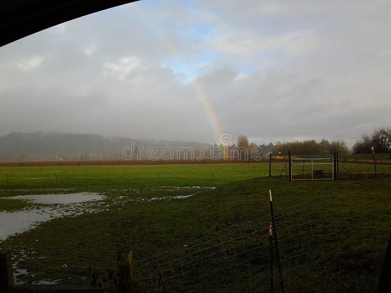 The Beginning of the Rainbow Stock Image - Image of field, chance: 48041205