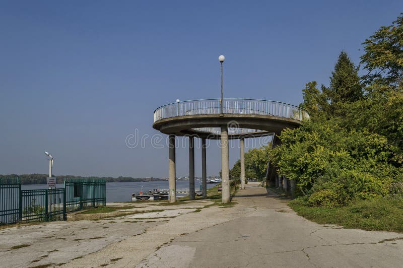 Beginning of the Riverside Park Ruse Along River Danube Stock Image ...