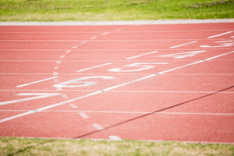 The Beginning of the Running Track Stock Photo - Image of people, track ...