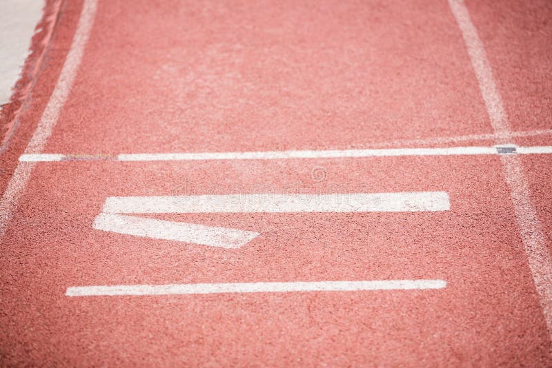 The Beginning of the Running Track Stock Image - Image of game, race ...