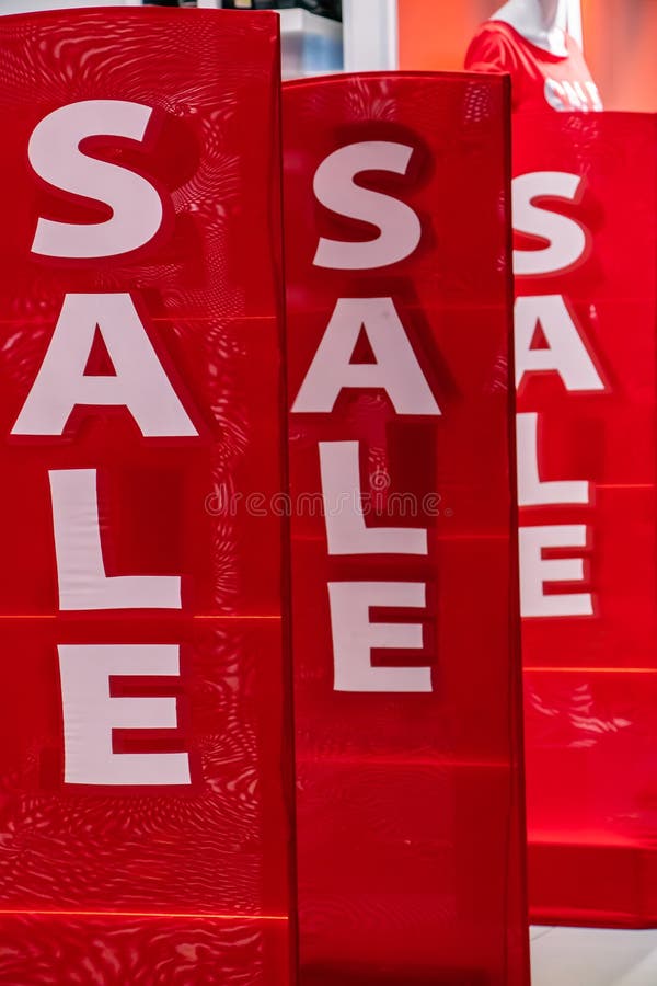 The Beginning of Sales in the Store Stock Image - Image of advertising ...