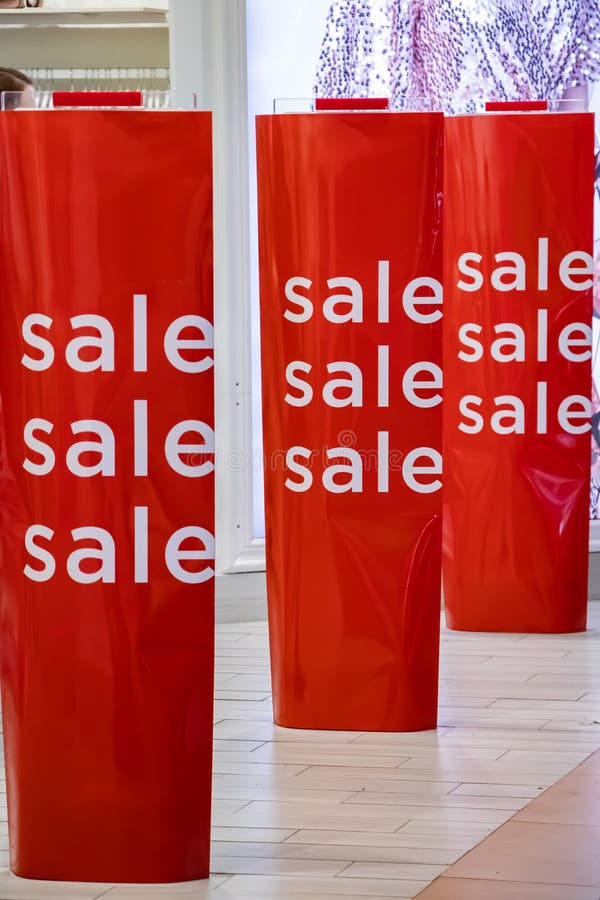 The Beginning of Sales in the Store Stock Photo - Image of fall ...